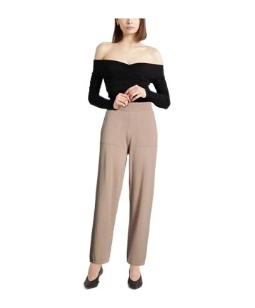 Max Mara High-waist Knit Tapered Cropped Trousers