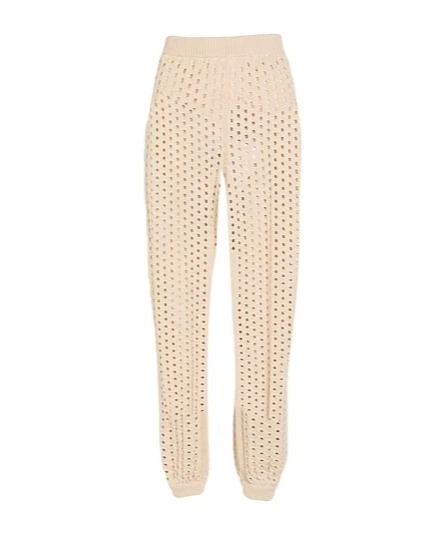 Max Mara High-waisted Stretch Knit Trousers - Nude