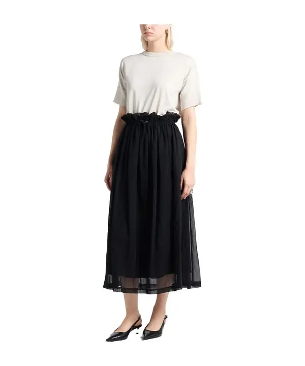 Brunello Cucinelli Solid Color Umbrella Skirt