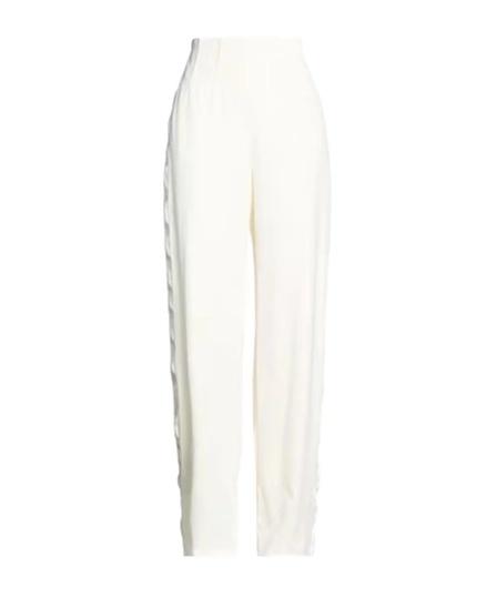 Max Mara Straight-leg High-waisted Casual Pants - White