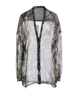 Rick Owens Printed Long-sleeve Shirt