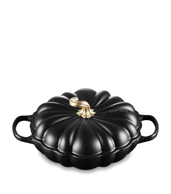 LE CREUSET Cast Iron Pumpkin Shallow Casserole Dish