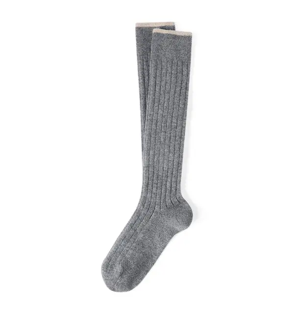 Brunello Cucinelli Cashmere Ribbed Socks