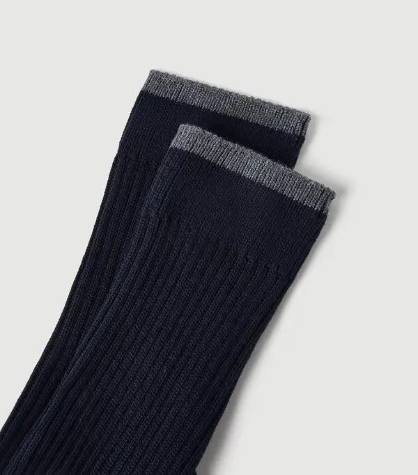 Brunello Cucinelli Cotton Ribbed Socks