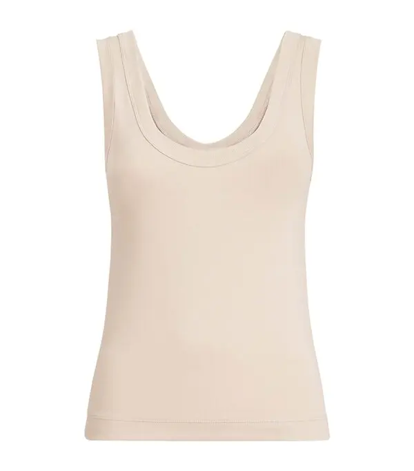 Brunello Cucinelli Stretch-cotton Ribbed Tank Top