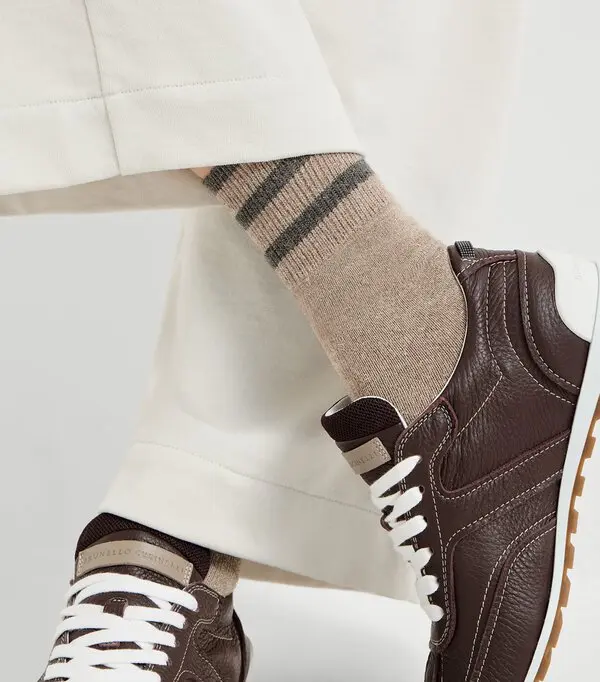 Brunello Cucinelli Cashmere-blend Sparkling Socks