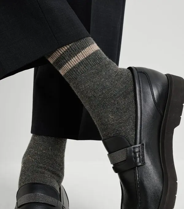 Brunello Cucinelli Cashmere-blend Sparkling Socks