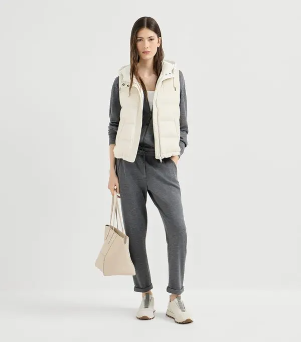 Brunello Cucinelli Cotton-silk Drawstring Trousers