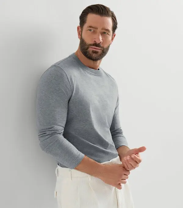 Brunello Cucinelli Cotton Long-sleeve T-shirt - Grey
