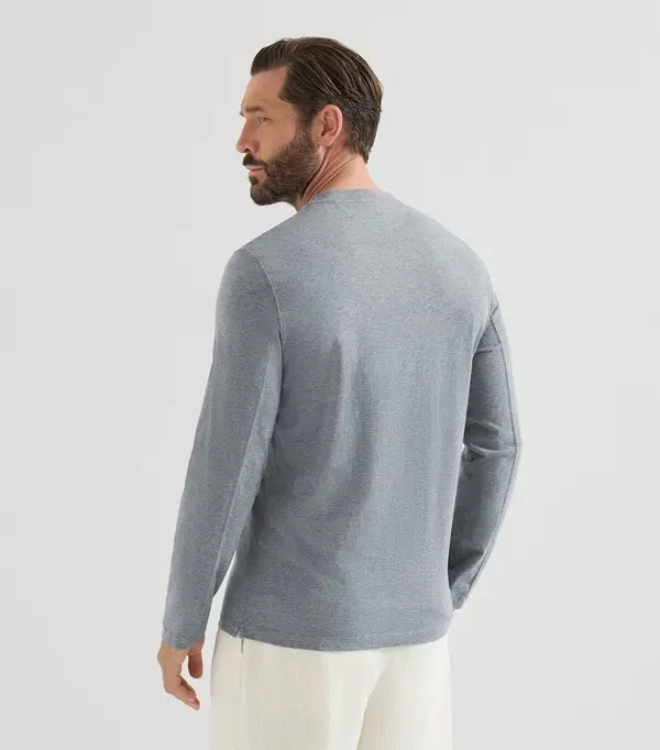 Brunello Cucinelli Cotton Long-sleeve T-shirt - Grey