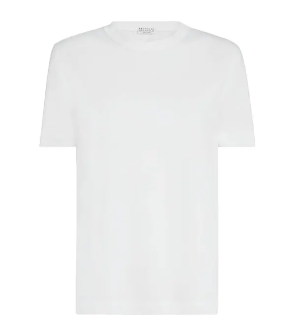 Brunello Cucinelli Cotton Monili-trim T-shirt
