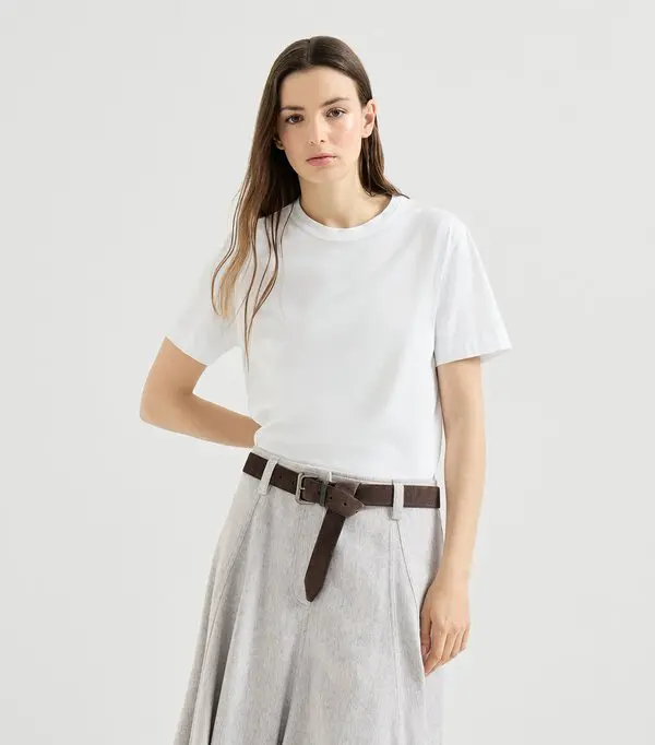 Brunello Cucinelli Cotton Monili-trim T-shirt