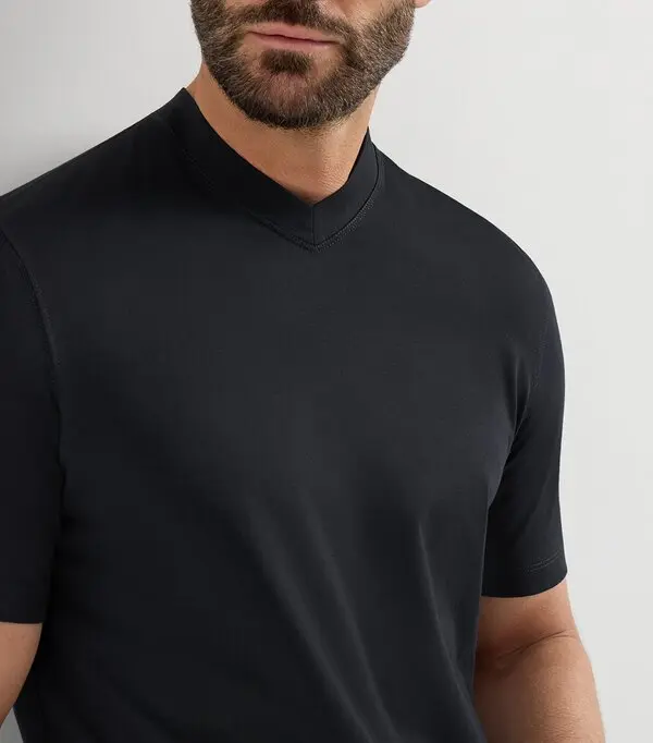 Brunello Cucinelli Cotton V-neck T-shirt