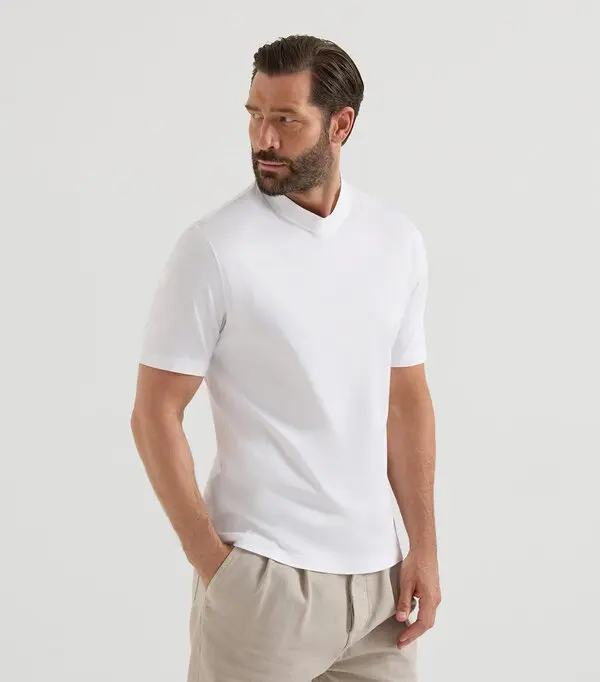 Brunello Cucinelli Cotton V-neck T-shirt