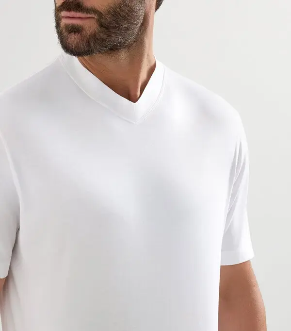 Brunello Cucinelli Cotton V-neck T-shirt
