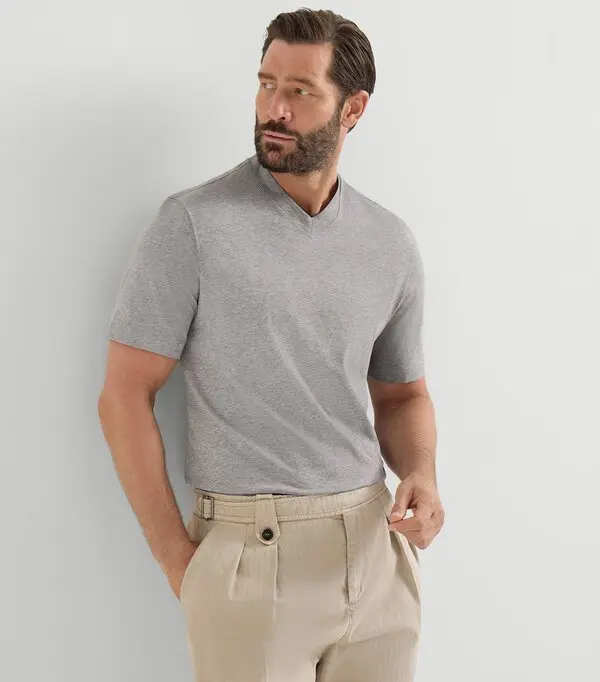 Brunello Cucinelli Cotton V-neck T-shirt