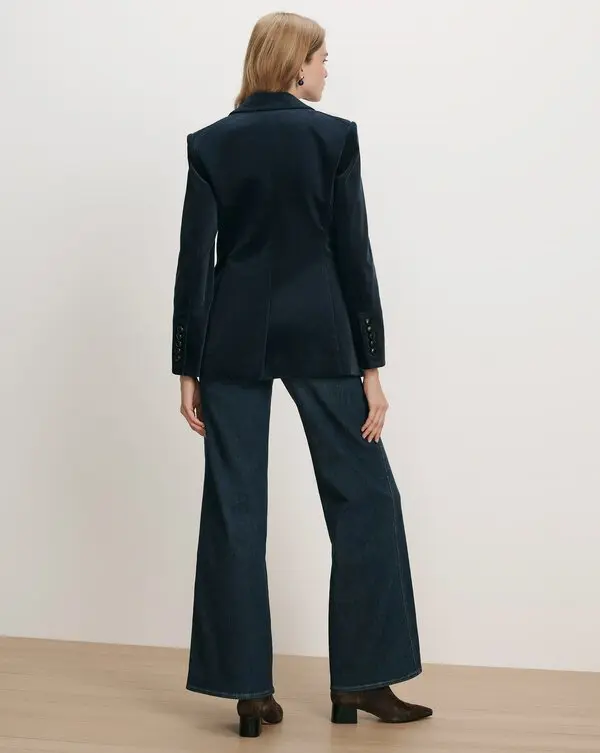 Veronica Beard Livvy Corduroy Dickey Jacket - Heritage Navy