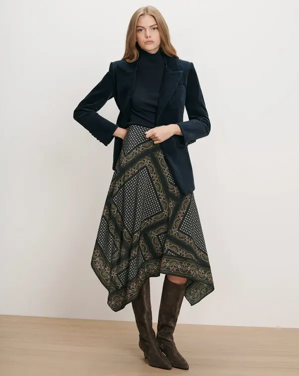 Veronica Beard Livvy Corduroy Dickey Jacket - Heritage Navy