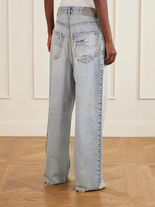 Balenciaga Straight-leg Cotton Denim Pants