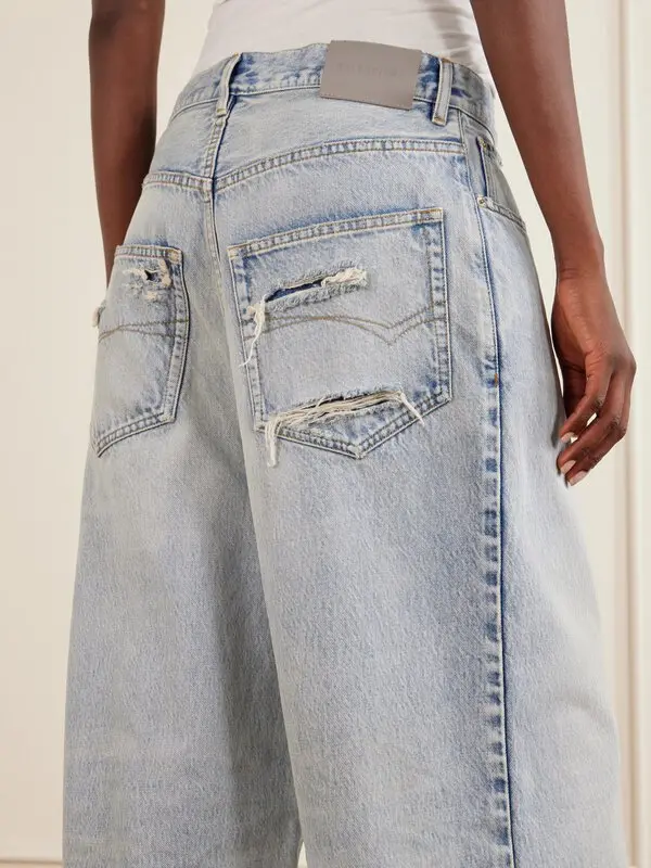 Balenciaga Straight-leg Cotton Denim Pants