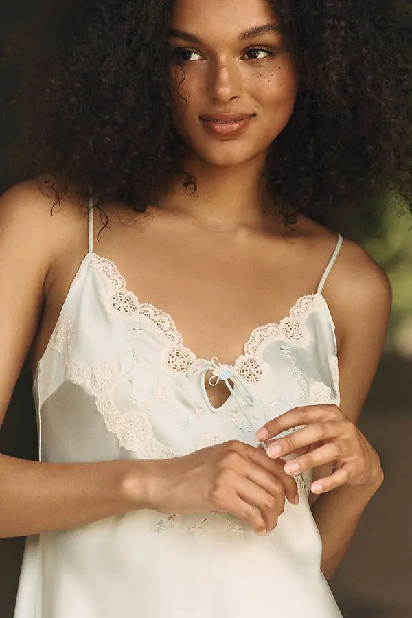 For Love & Lemons Heirloom Petal Slip Dress