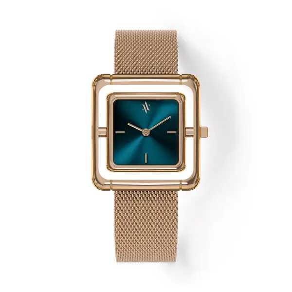 VANNA Umbra Ocean Watch Rose Gold - Blue