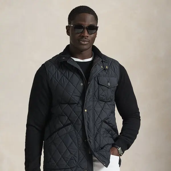 Ralph Lauren The Beaton Quilted Vest - Polo Black