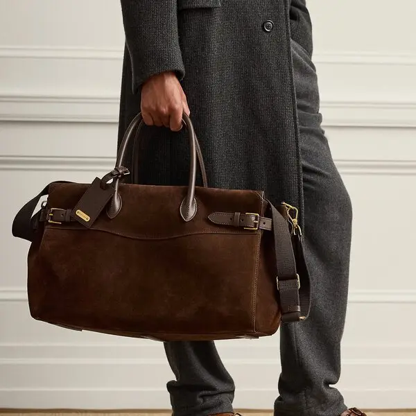 Ralph Lauren Bedford Calf-suede Duffel - Mocha
