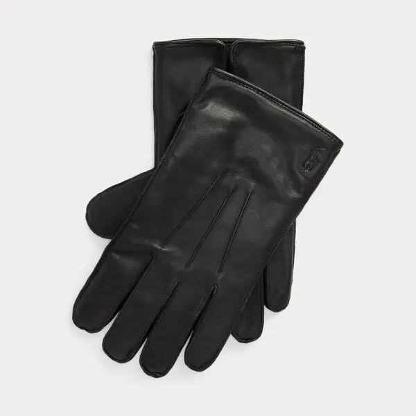 Ralph Lauren Insulated Sheepskin Gloves - Black