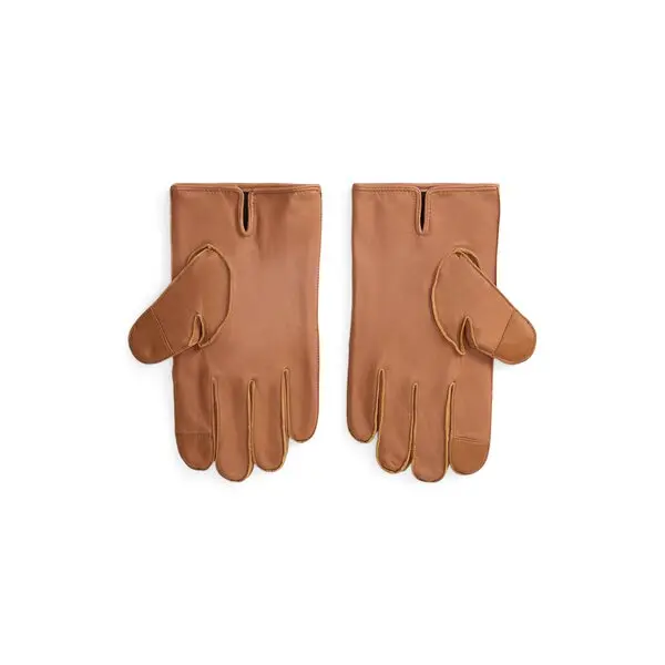 Ralph Lauren Insulated Sheepskin Gloves - Caramel