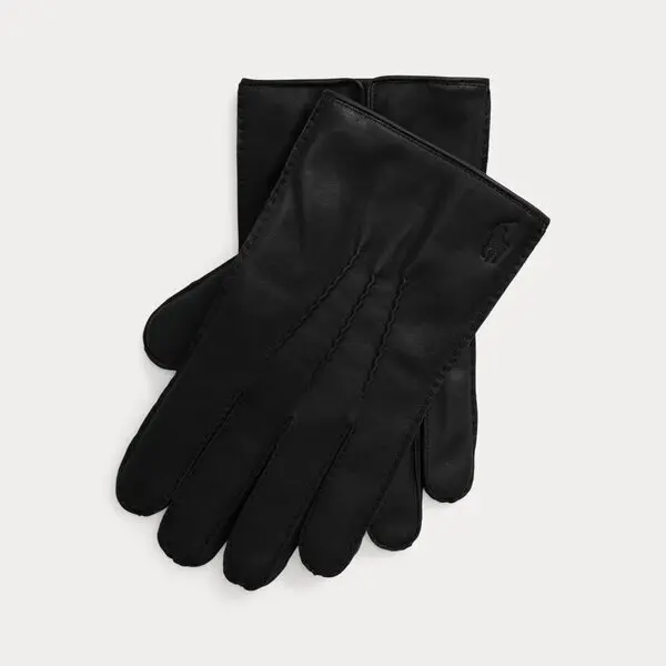 Ralph Lauren Cashmere-lined Sheepskin Touch Gloves - Black