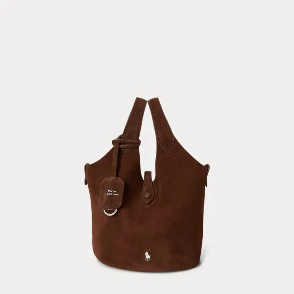 Ralph Lauren Suede Small Tote & Crossbody - Cafe