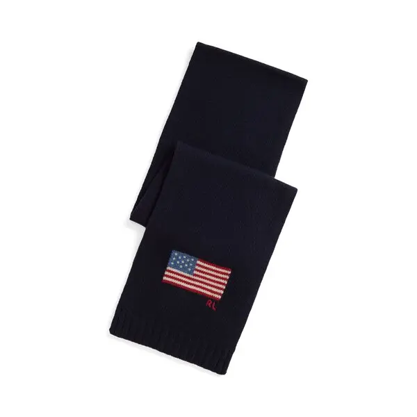 Ralph Lauren Flag Knit Wool-blend Scarf