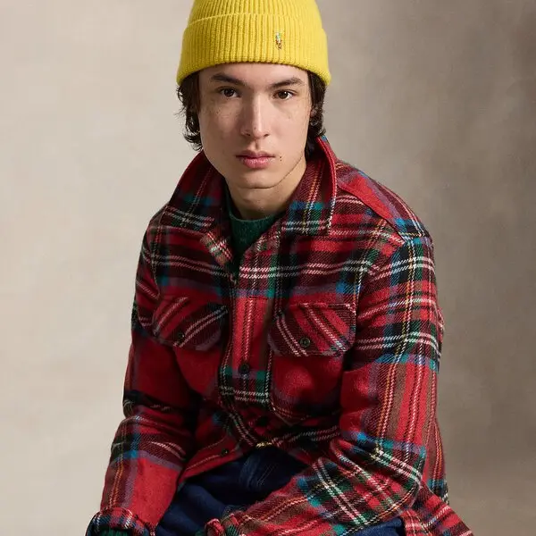Ralph Lauren Signature Pony Wool-blend Beanie - Yellow