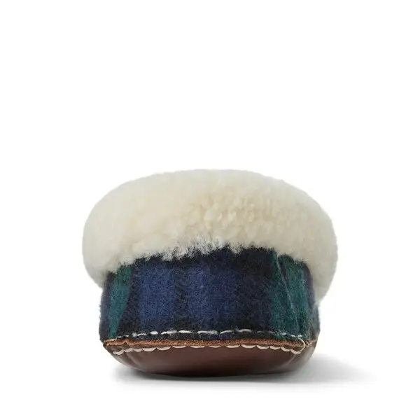 Ralph Lauren Yarmond Shearling-lined Plaid Slipper