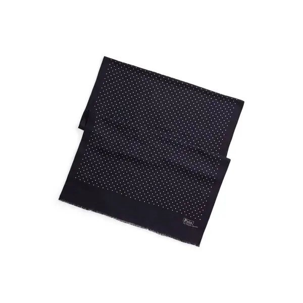 Ralph Lauren Polka-dot Wool-cashmere Scarf