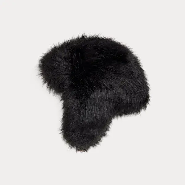 Ralph Lauren Faux-fur Earflap Hat - Black