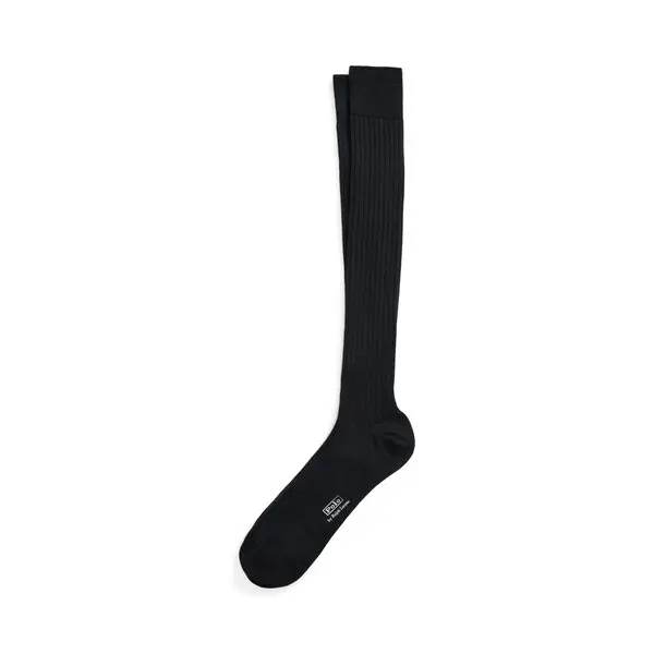 Ralph Lauren Ribbed Wool-blend Over-the-calf Socks