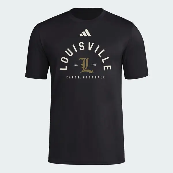 Adidas Louisville Cardinals Graphic T-shirt - Black / Multi