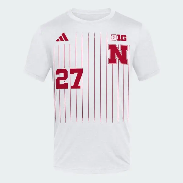 Adidas Harper Murray Nebraska Cornhuskers Name & Number T-shirt White - White / Multi