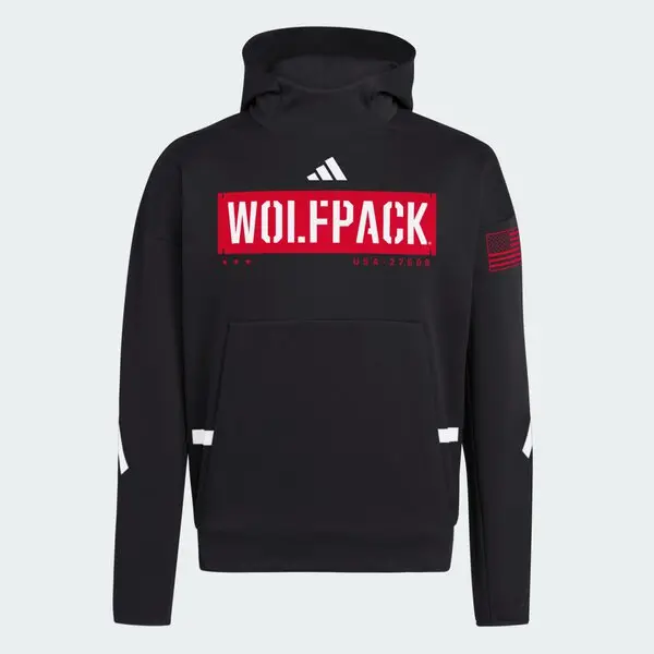 Adidas Nc State Wolfpack Z.n.e. Hoodie - Black / White / Multi