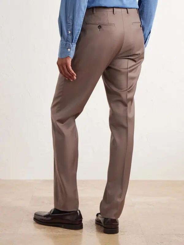 Canali Slim-fit Wool-twill Suit Trousers