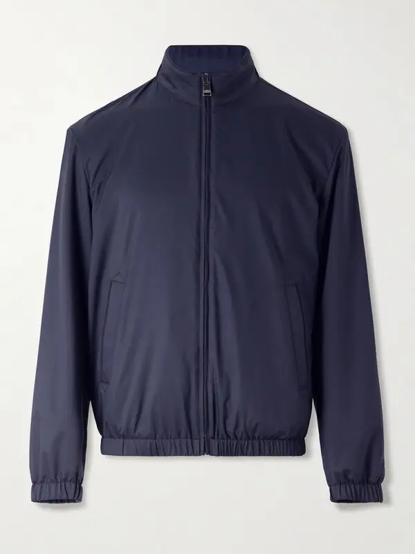 Canali Reversible Shell Bomber Jacket