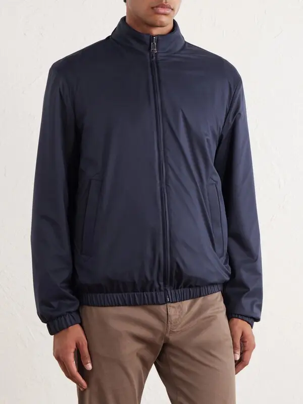 Canali Reversible Shell Bomber Jacket