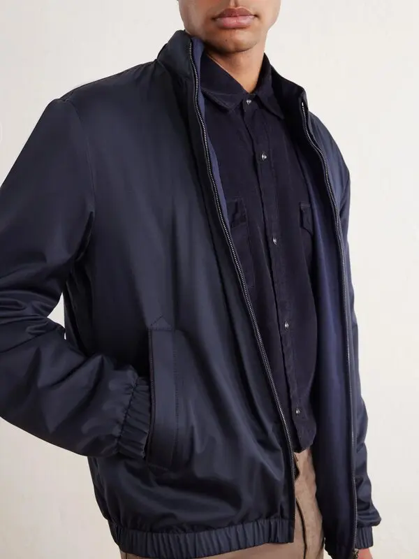 Canali Reversible Shell Bomber Jacket