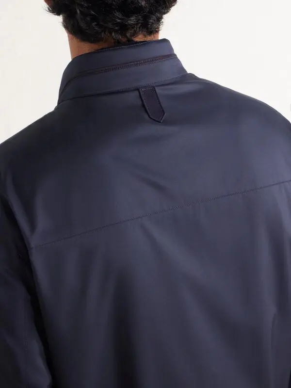 Canali Reversible Shell Bomber Jacket