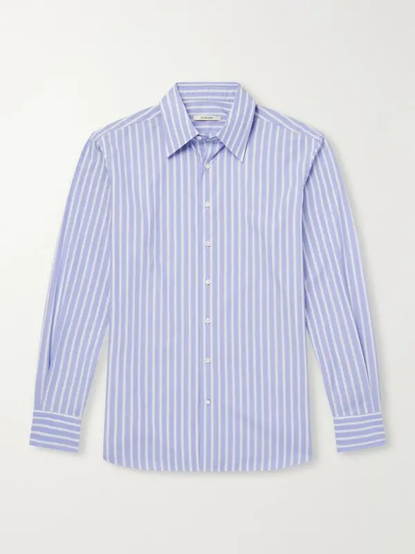 Husbands Striped Supima Cotton-poplin Shirt