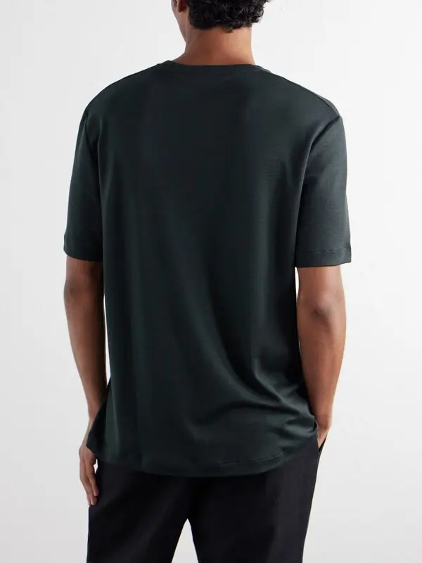 Mr P. Cotton And Lyocell-blend Jersey T-shirt