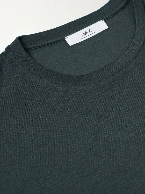 Mr P. Cotton And Lyocell-blend Jersey T-shirt