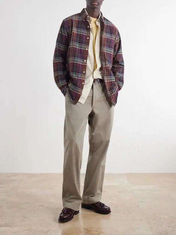 Polo Ralph Lauren Button-down Collar Logo-embroidered Checked Cotton Oxford Shirt - Red